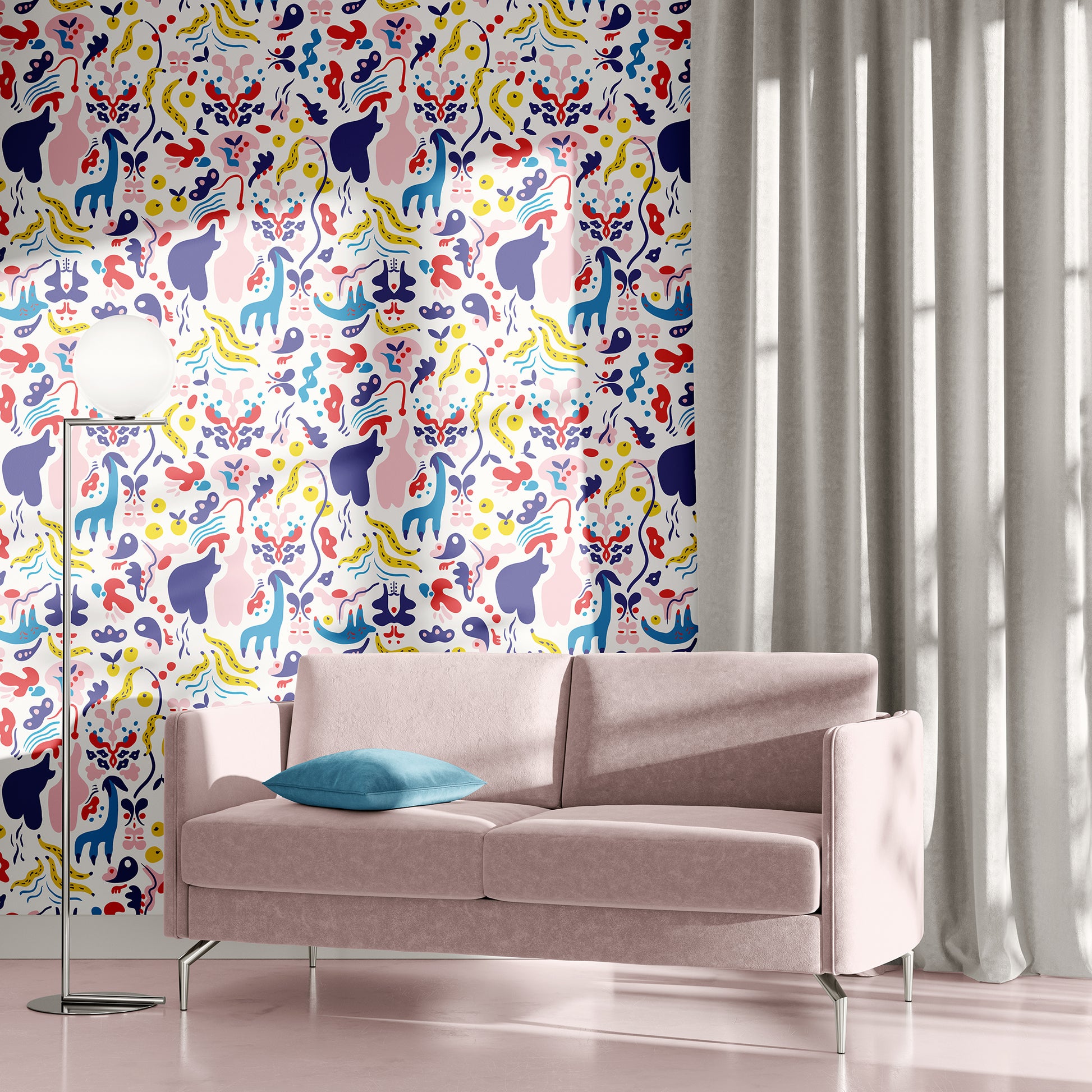 Wobbly Party Wallpaper – Haleh Pashmak